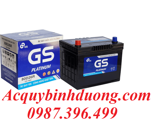 Ắc Quy GS 80D26R MF (12V-70ah)