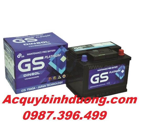 Ắc Quy GS Din 60R (12V-60ah)